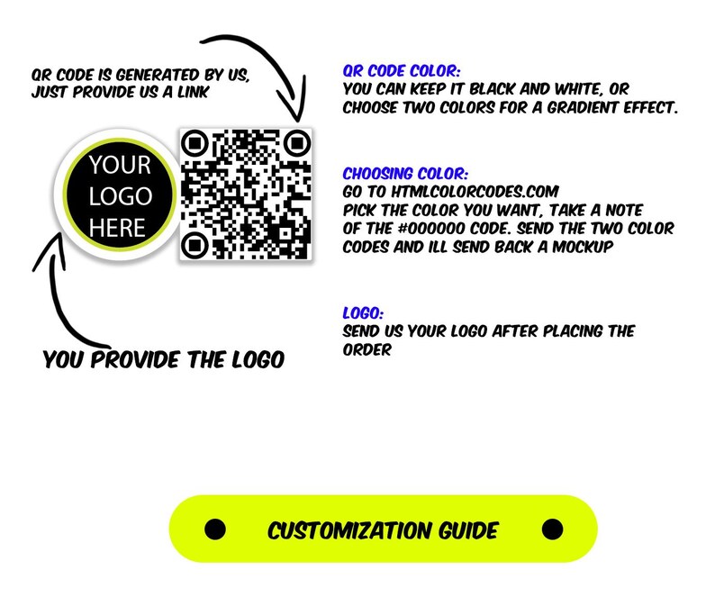 CUSTOM QR Code & Logo Stickers Matte Waterproof Labels for Packaging - Etsy