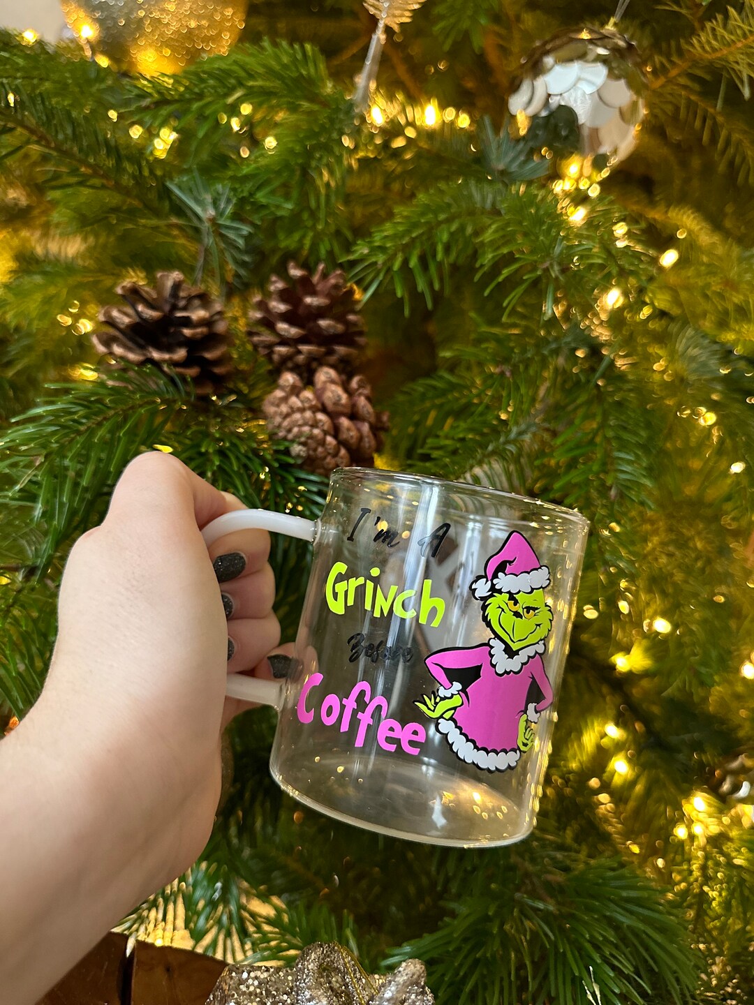 Grinch Christmas Cup Changing Colour Cup Christmas Present Secret Santa ...