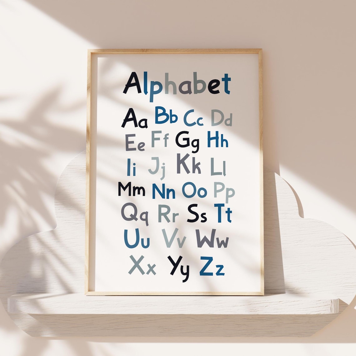 Set of 3 Playroom Prints, Alphabet Chart, Numbers Chart, Educational ...
