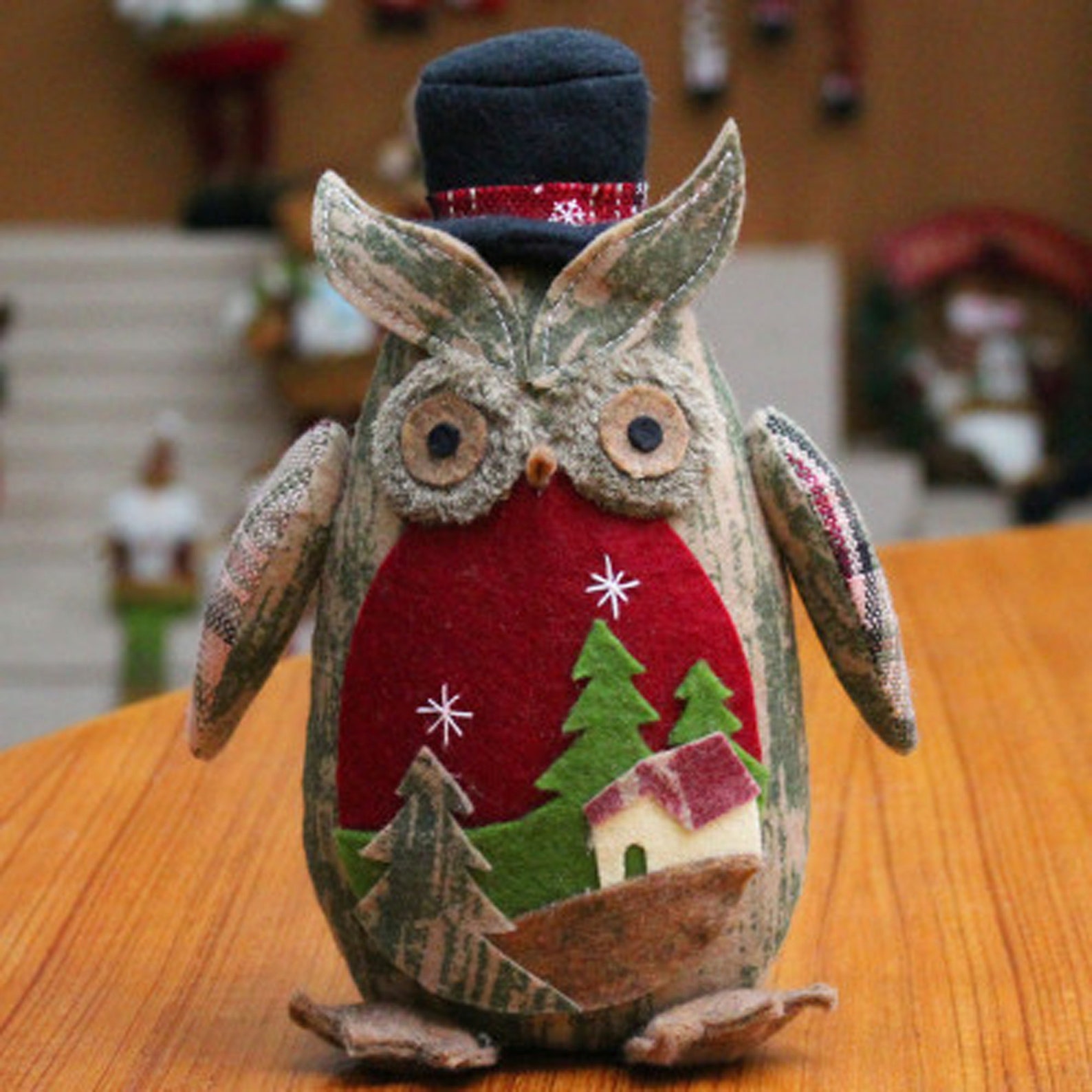 Handcrafted Christmas Owls, Christmas Decorations - Etsy