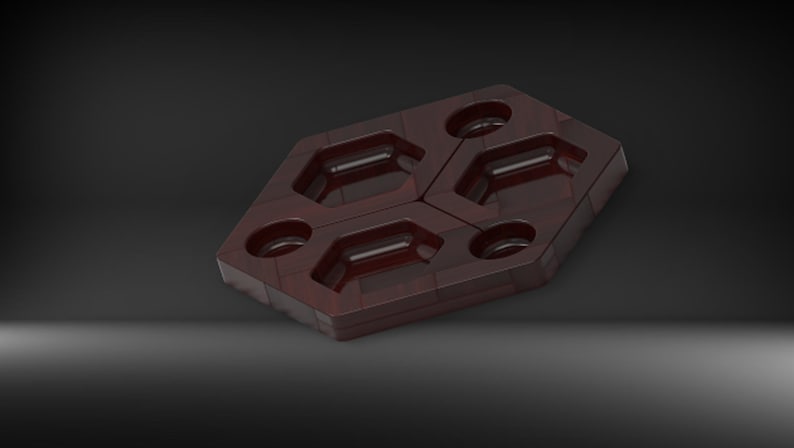 Hexagon Tray 02 3D STL and Vector Files for CNC and 3D Printer stl, Obj ...