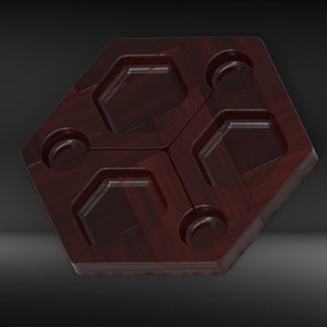 Hexagon Tray 02 3D STL and Vector Files for CNC and 3D Printer stl, Obj ...