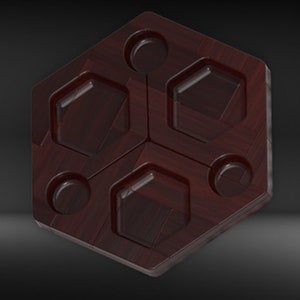 Hexagon Tray 02 3D STL and Vector Files for CNC and 3D Printer stl, Obj ...