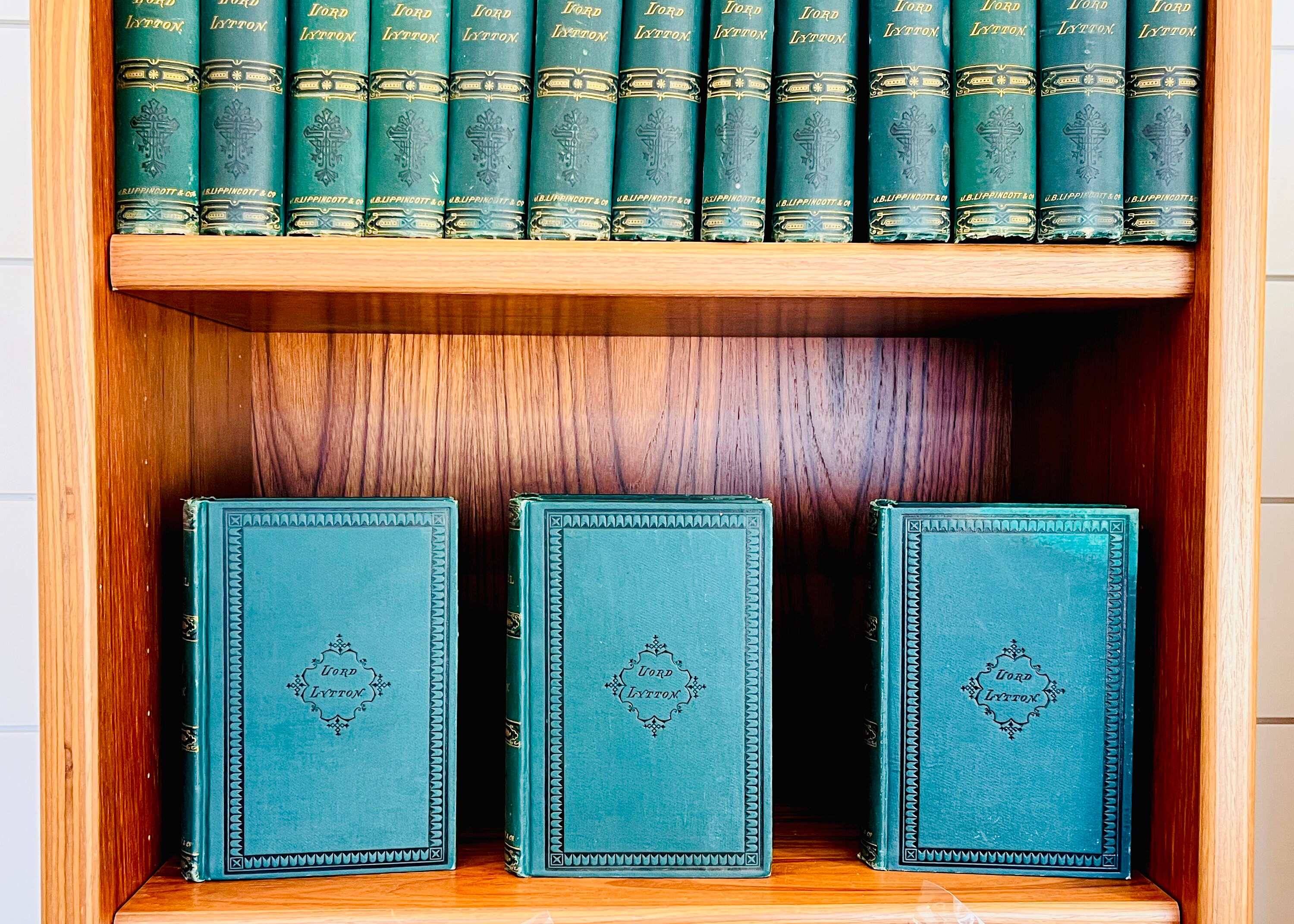 Antique Lord Lytton Book Collection- 18 Books Green - Etsy