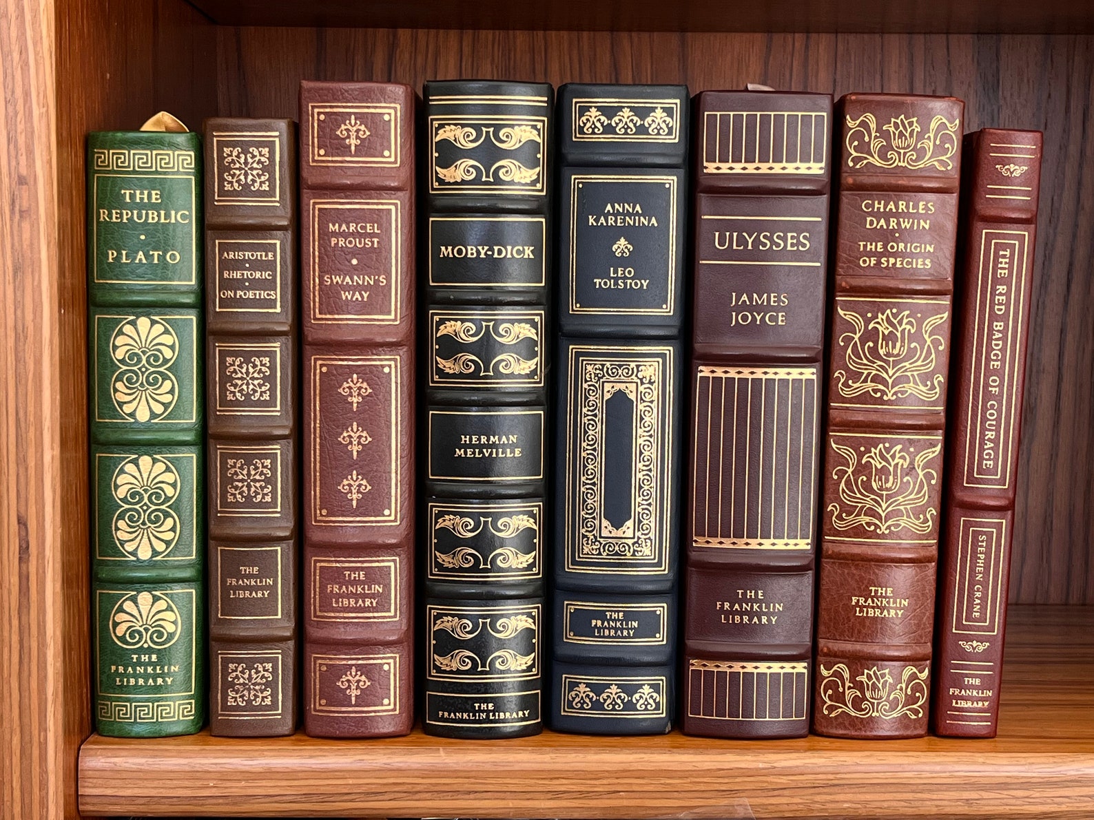 Vintage Full Leather Classics, 1977-1983, Gilded Franklin Library ...