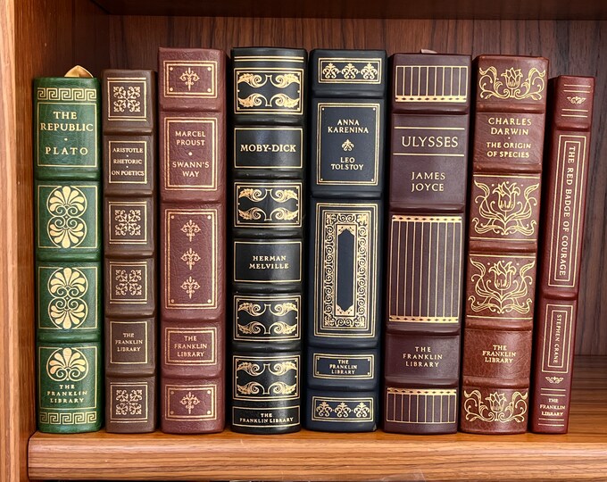 Vintage Full Leather Classics, 1977-1983, Gilded Franklin Library ...