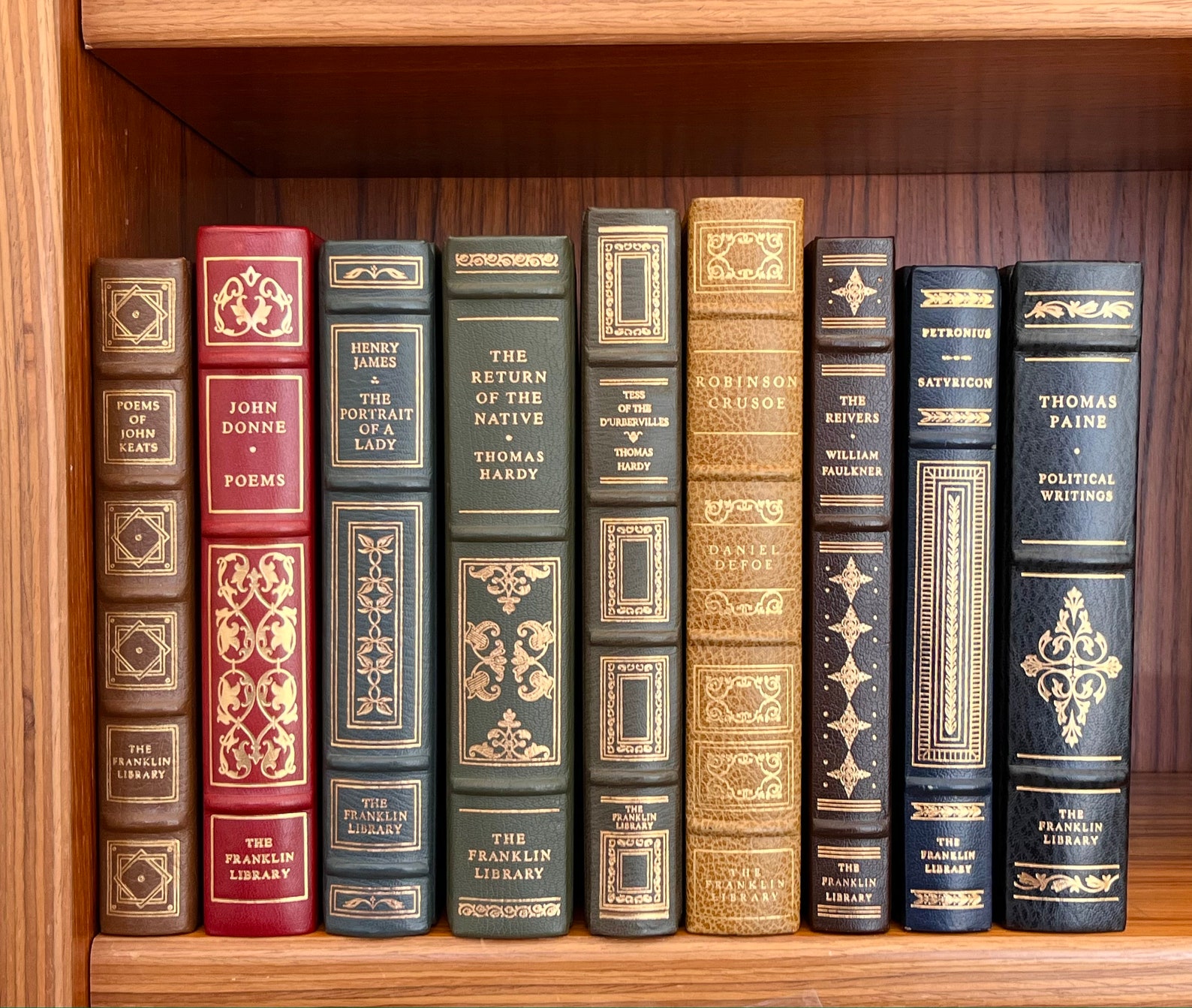 Vintage Full Leather Classics, 1977-1983, Gilded Franklin Library ...