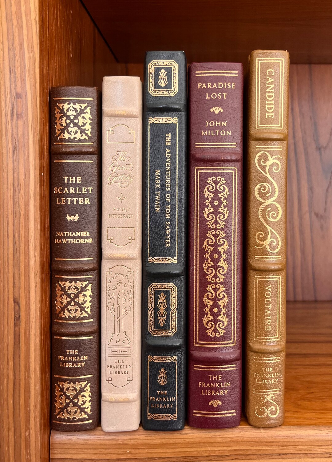 Vintage Full Leather Classics, 1977-1983, Gilded Franklin Library ...
