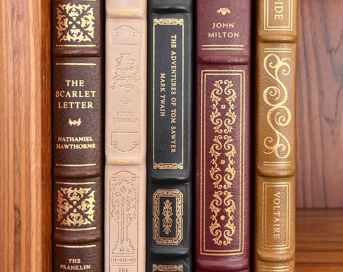 Vintage Full Leather Classics, 1977-1983, Gilded Franklin Library ...