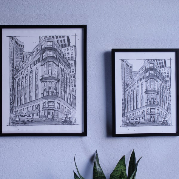 Ink Wash Drawing - Etsy