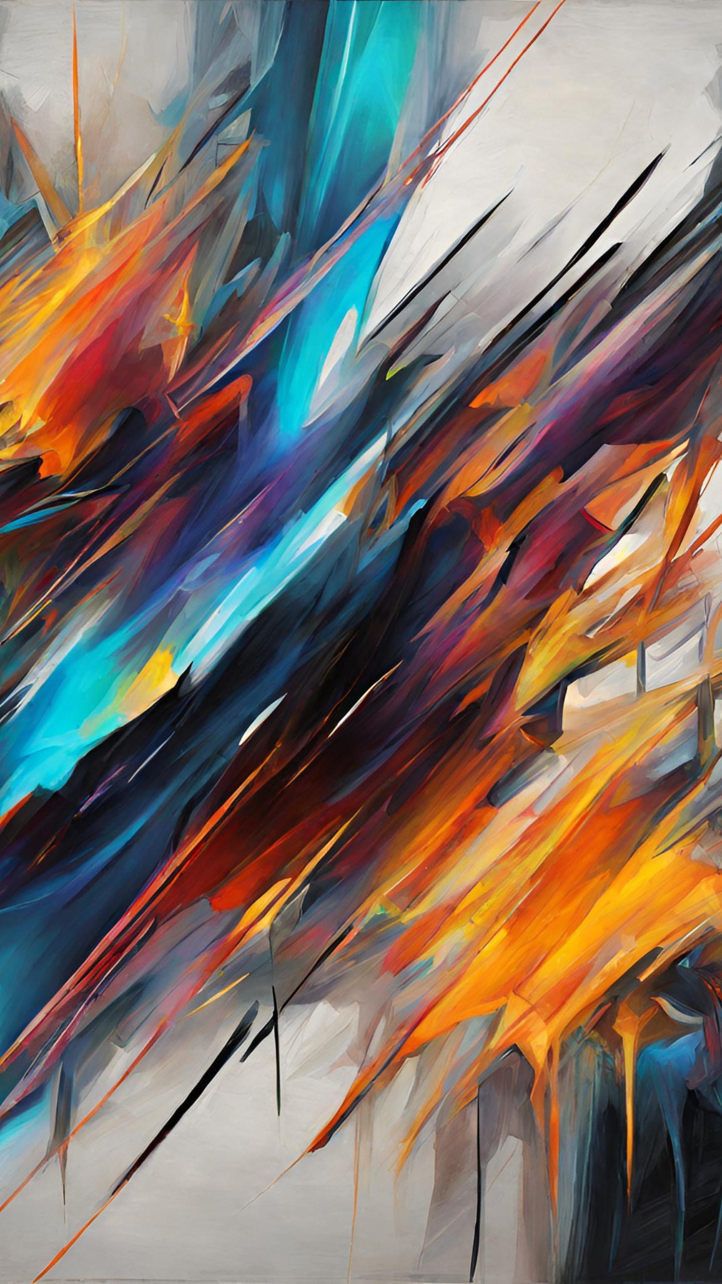 Cellphone Wallpaper - Collection of 50 Abstract Art Paintings - Etsy