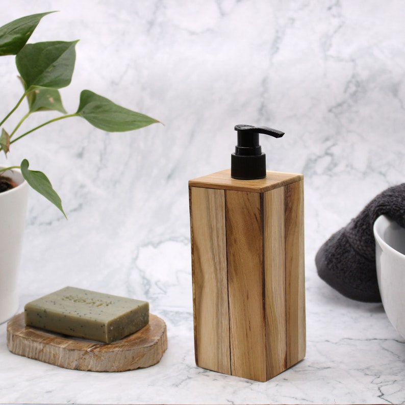 Natural Coconut Shell Bottle - Teakwood Soap Dispensers - Made From ...