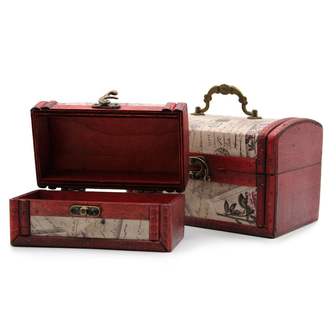 Sets of 2 Colonial Boxes - Rose Design , Great for Repackaging Gifts ...