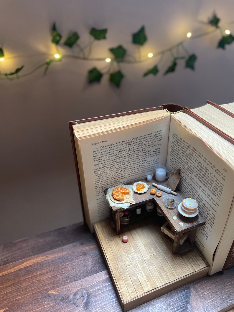 Book Nook Cottagecore Kitchen Scene for Decoration - Etsy