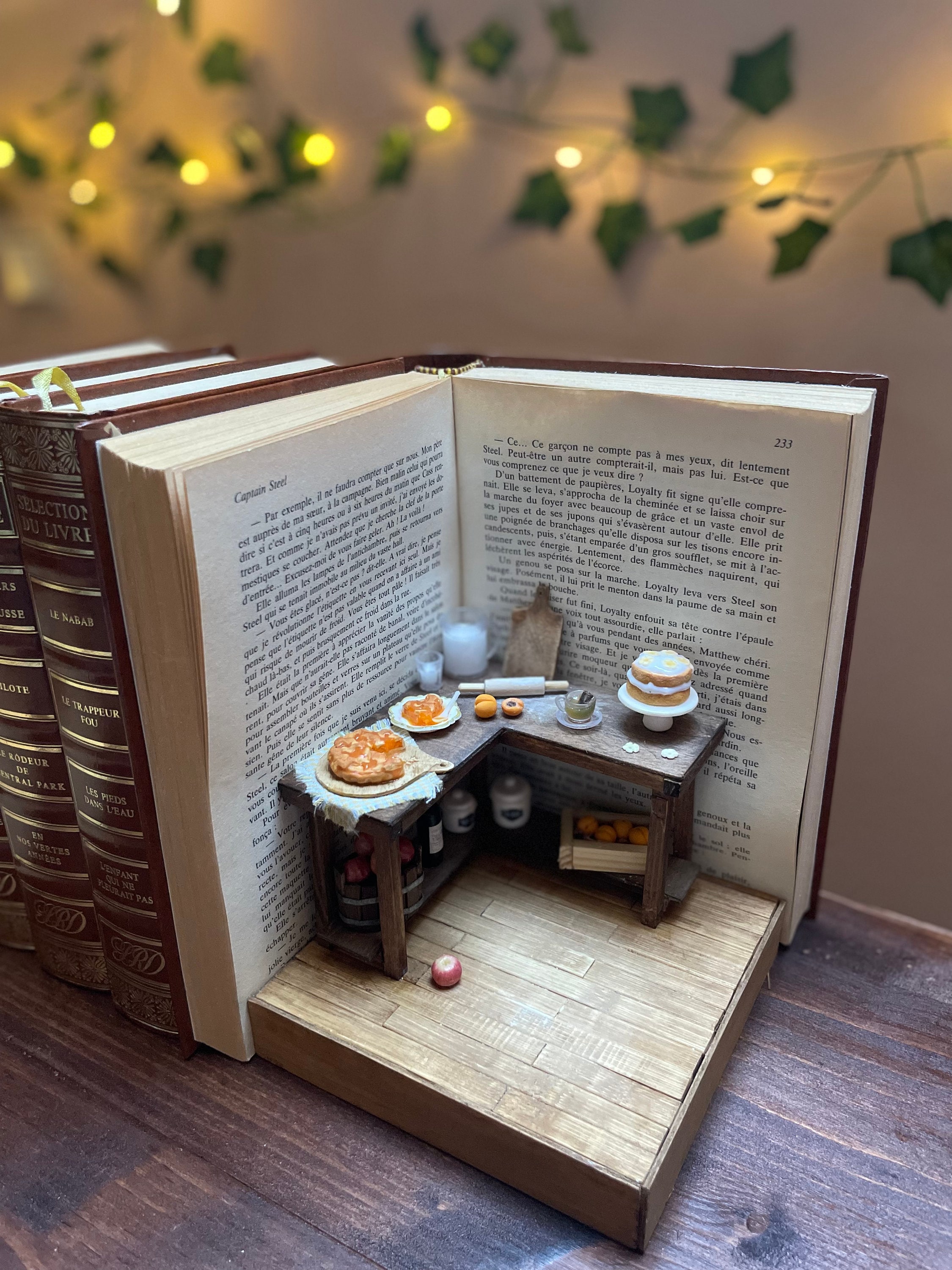 Book Nook Cottagecore Kitchen Scene for Decoration - Etsy