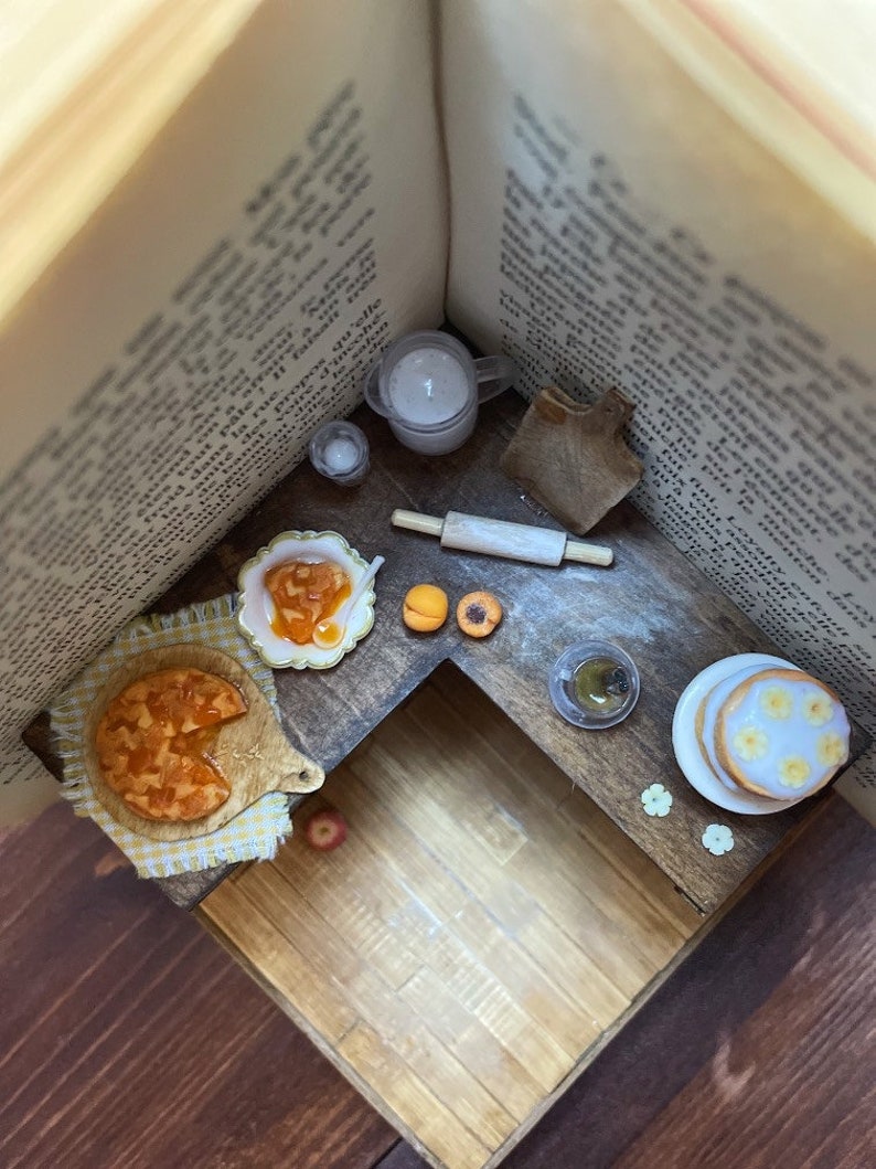 Book Nook Cottagecore Kitchen Scene for Decoration - Etsy UK