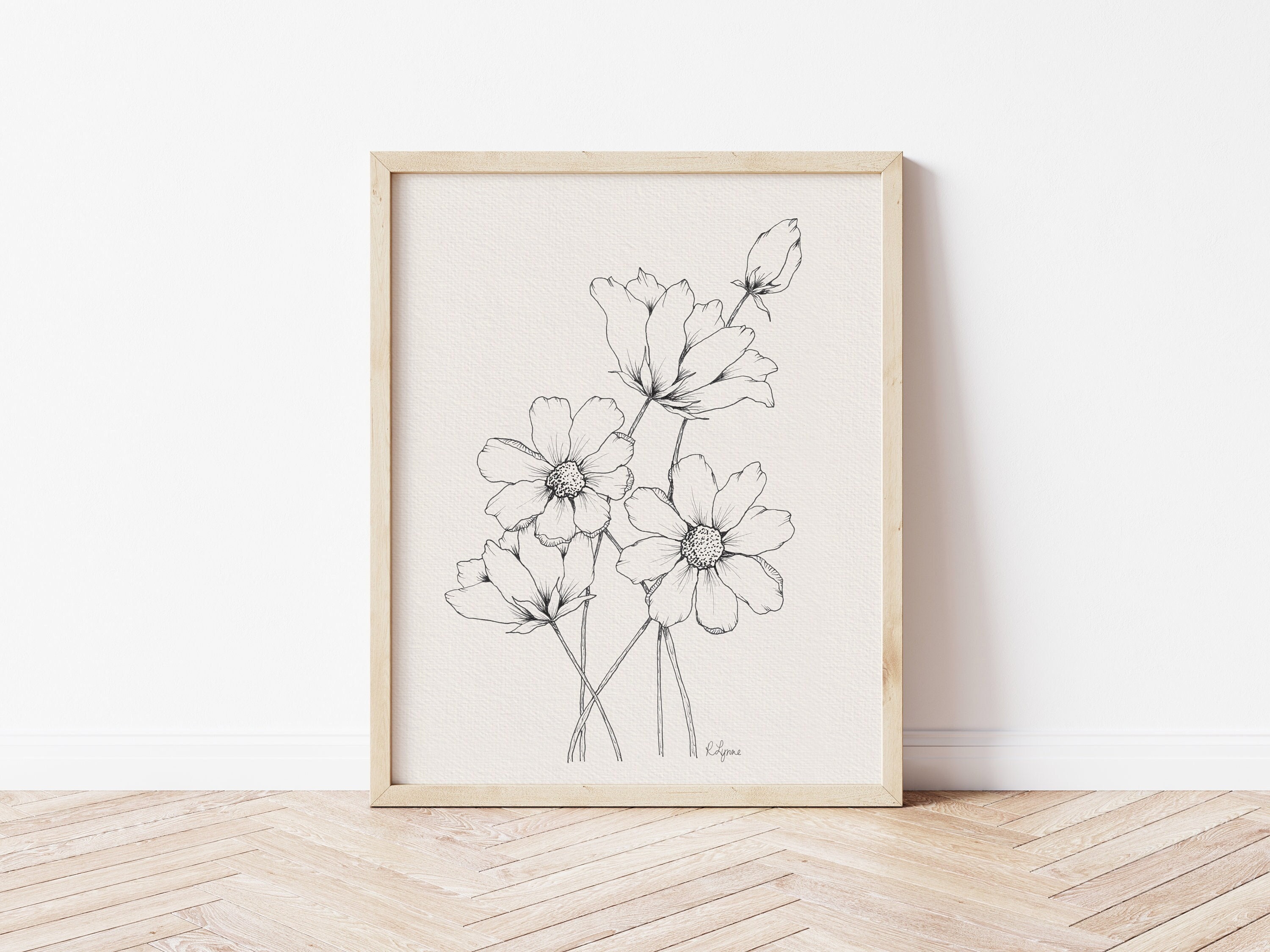 Ink Drawings Of Flowers