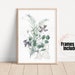 Calming Blue Watercolor Floral Art Prints - Blue Flowers Wall Art ...