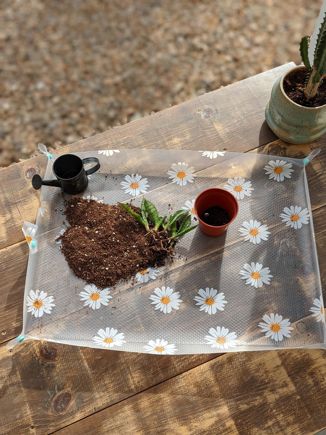Large Plant Potting Mat | Repotting Mat | Indoor Gardening Tarp | Plant ...