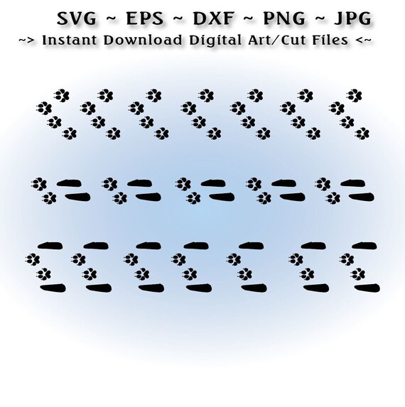Clipart Of Cottontail Tracks
