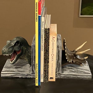 Dinosaur Bookends Dinosaur Lover Gift Idea Tyrannosaurus - Etsy