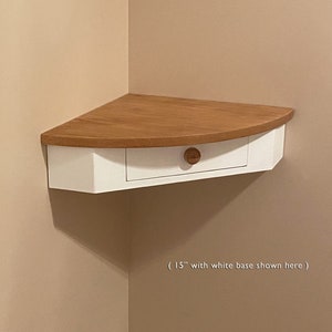 Corner Shelf With Oak Top - Corner Night Stand - Night Table - Etsy