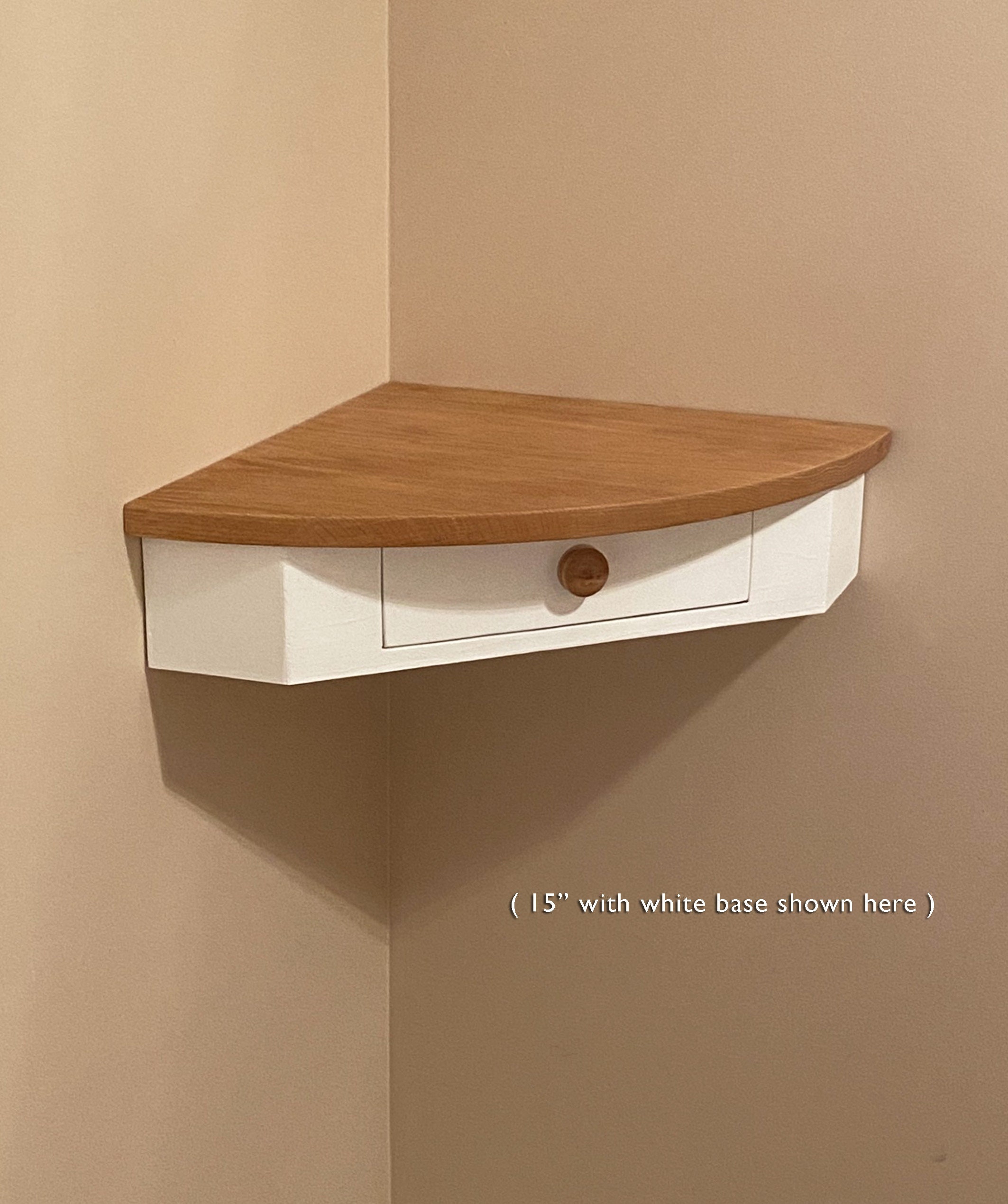 Corner Table With Oak Top Corner Night Stand Night Table - Etsy UK