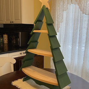 Christmas Tree Shelf - Free Standing With Removable Star - Etsy
