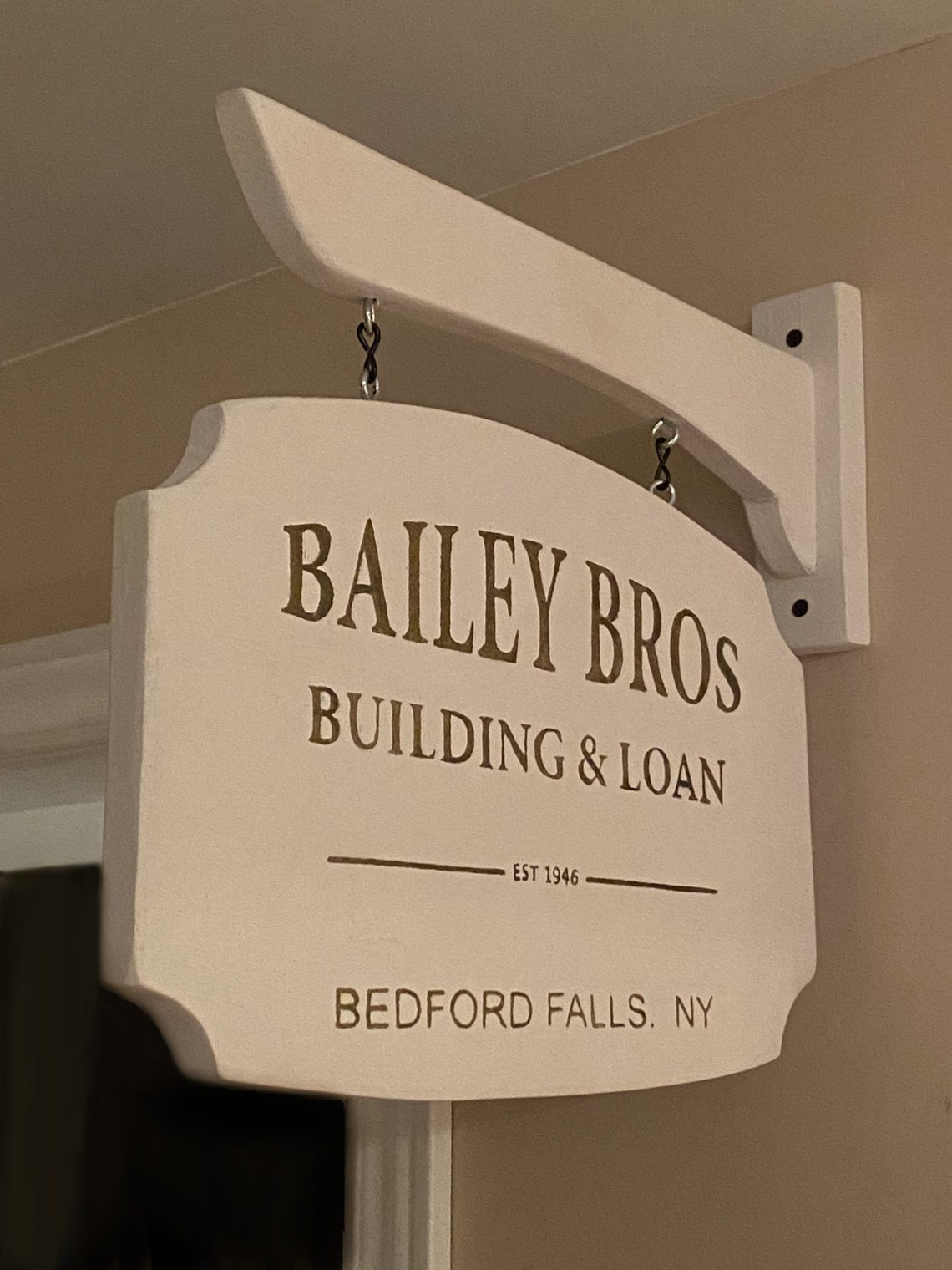 Bailey Bros Building & Loan - It’s a Wonderful Life - Double Sided Sign ...