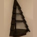 Corner Tree Shelf With Drawer - Christmas Shelf - Rustic Decor - Etsy