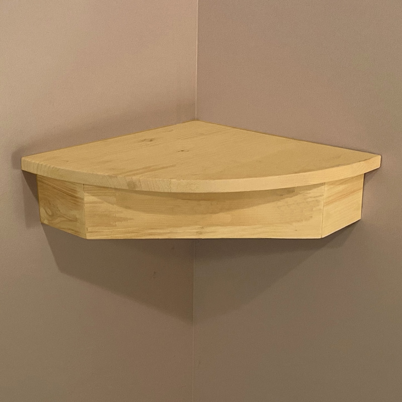 Corner Pine Shelf - Etsy