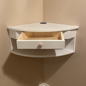 Rustic Corner Nightstand - Larger Sizes - Night Table - Etsy