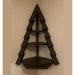 Corner Tree Shelf With Drawer - Christmas Shelf - Rustic Decor - Etsy