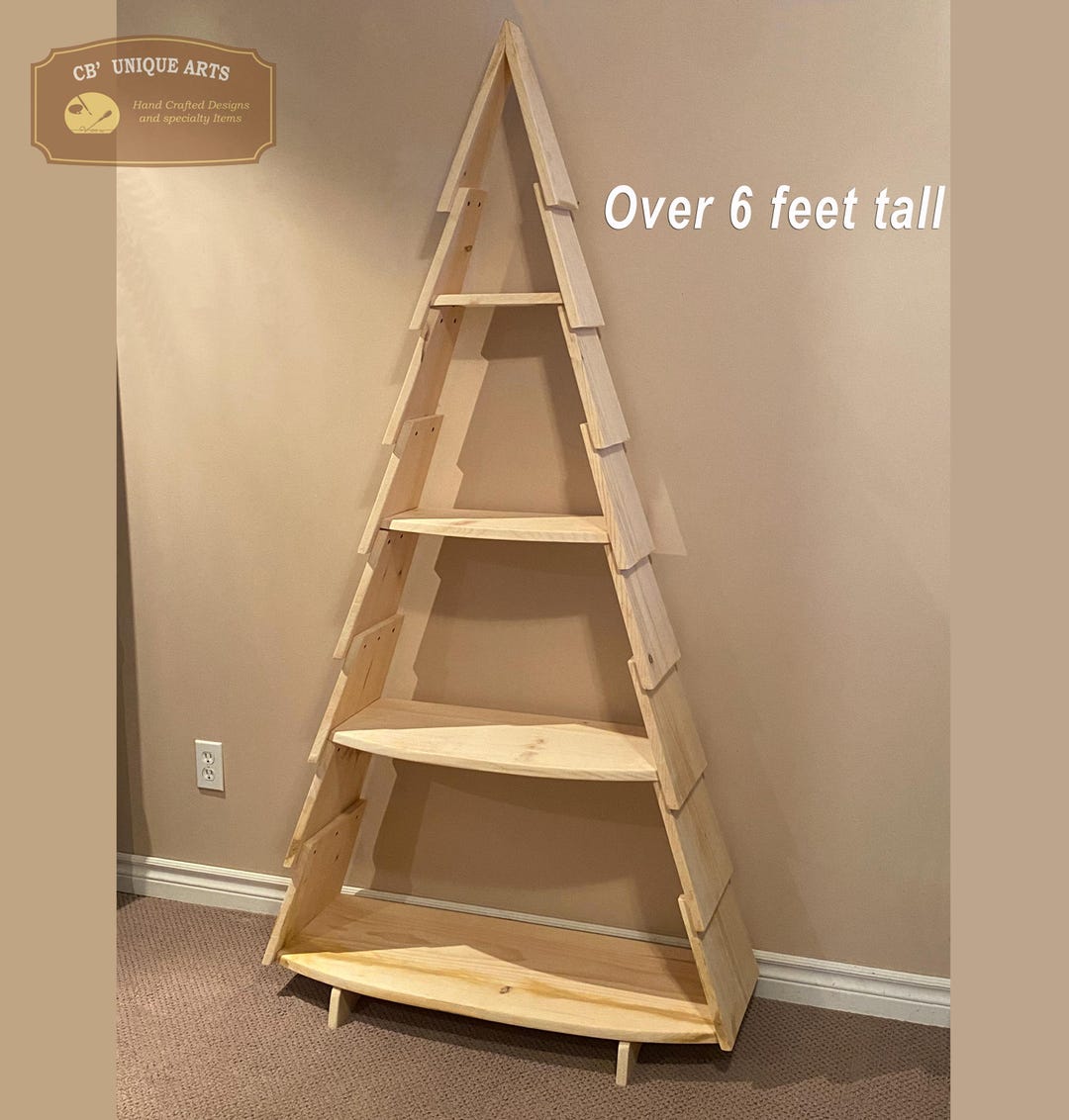 6 or 7 Foot Tree Shelf - Rustic Tree Shelf - Unfinished - Etsy