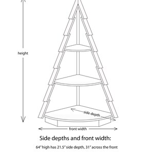Corner Christmas Tree Shelf - Home or Retail - Rustic - Etsy