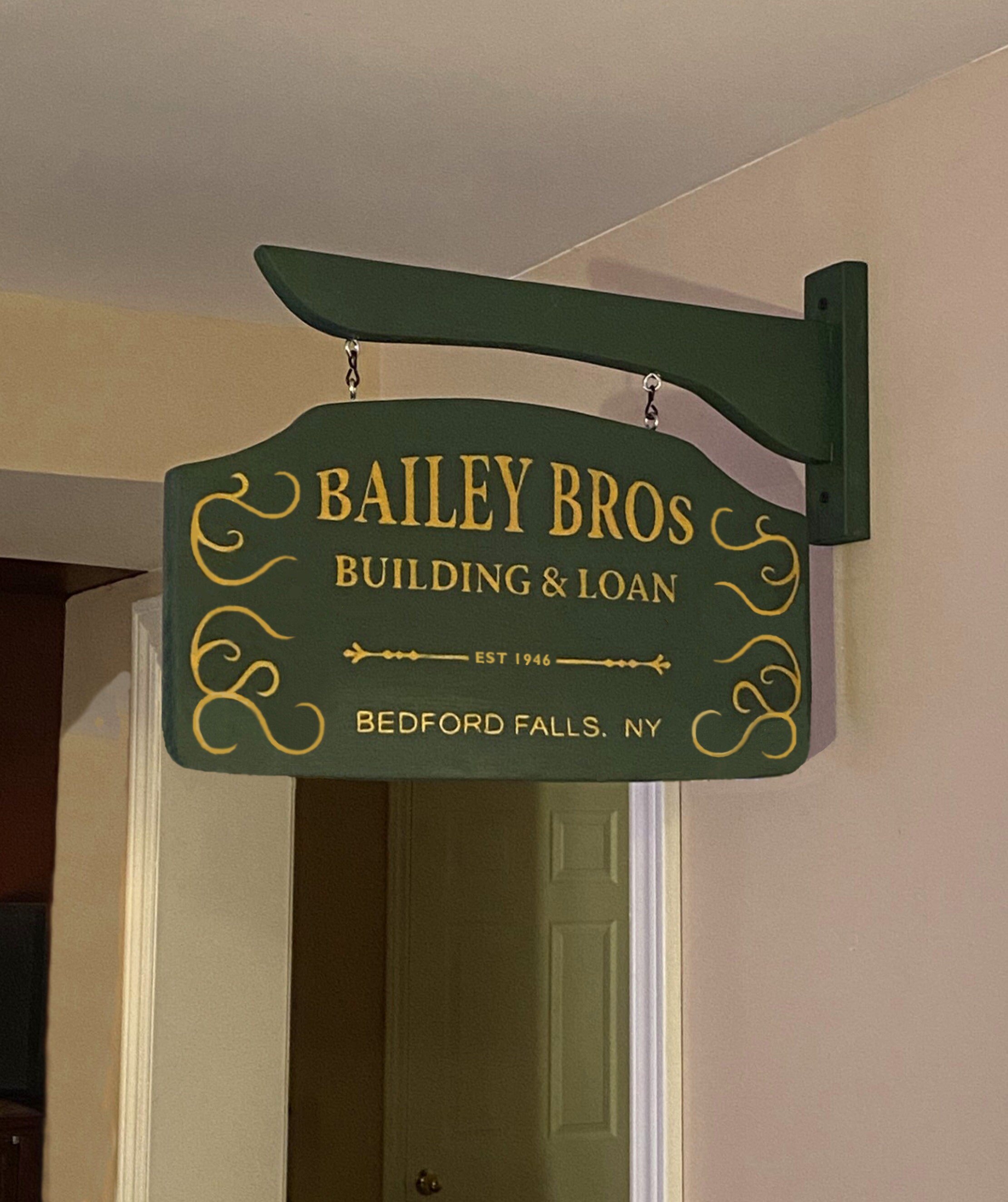 Bailey Bros Building & Loan Sign It's a Wonderful Life Sign Double ...
