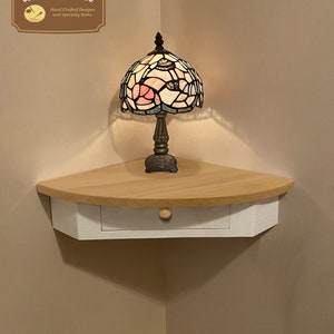 Corner Shelf With Oak Top - Corner Night Stand - Night Table - Etsy