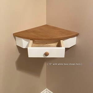 Corner Shelf With Oak Top - Corner Night Stand - Night Table - Etsy