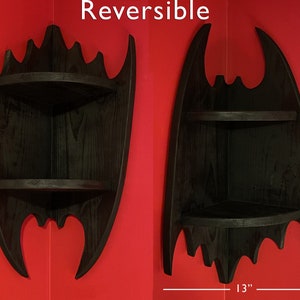 Corner Bat Shelf - Reversible - Hanging Bat or Upright - Etsy