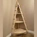 Corner Christmas Tree Shelf - Home or Retail - Rustic - Etsy