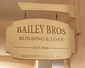 Bailey Building and Loan Sign - Etsy