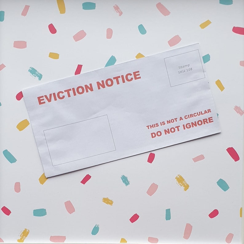 Eviction Notice Joke / Prank Letter Sent Direct to Your Victim Totally ...