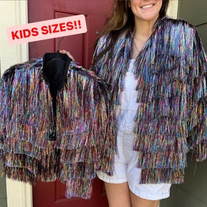 Taylor Swift Karma Jackets- CUSTOM MADE Tinsel Fringe Jacket - Etsy
