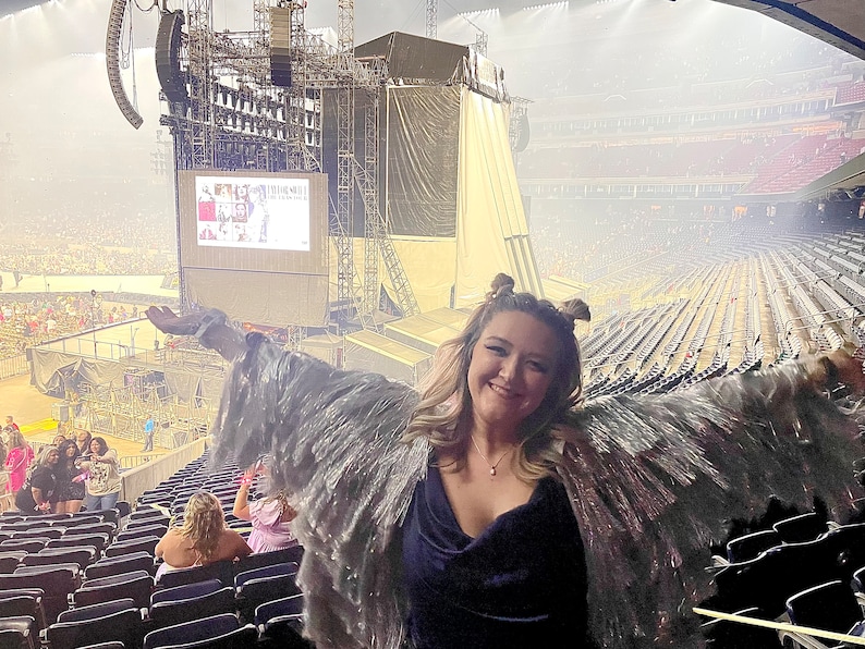 Taylor Swift Karma Jackets- CUSTOM MADE Tinsel Fringe Jacket - Etsy