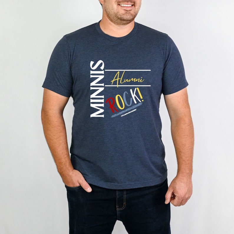 Custom Unisex School Alumni Shirt heather Navy - Etsy