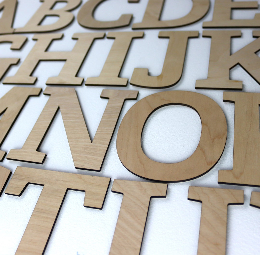 Wooden Alphabet 8cm Tall, Individual Letters Available - Etsy