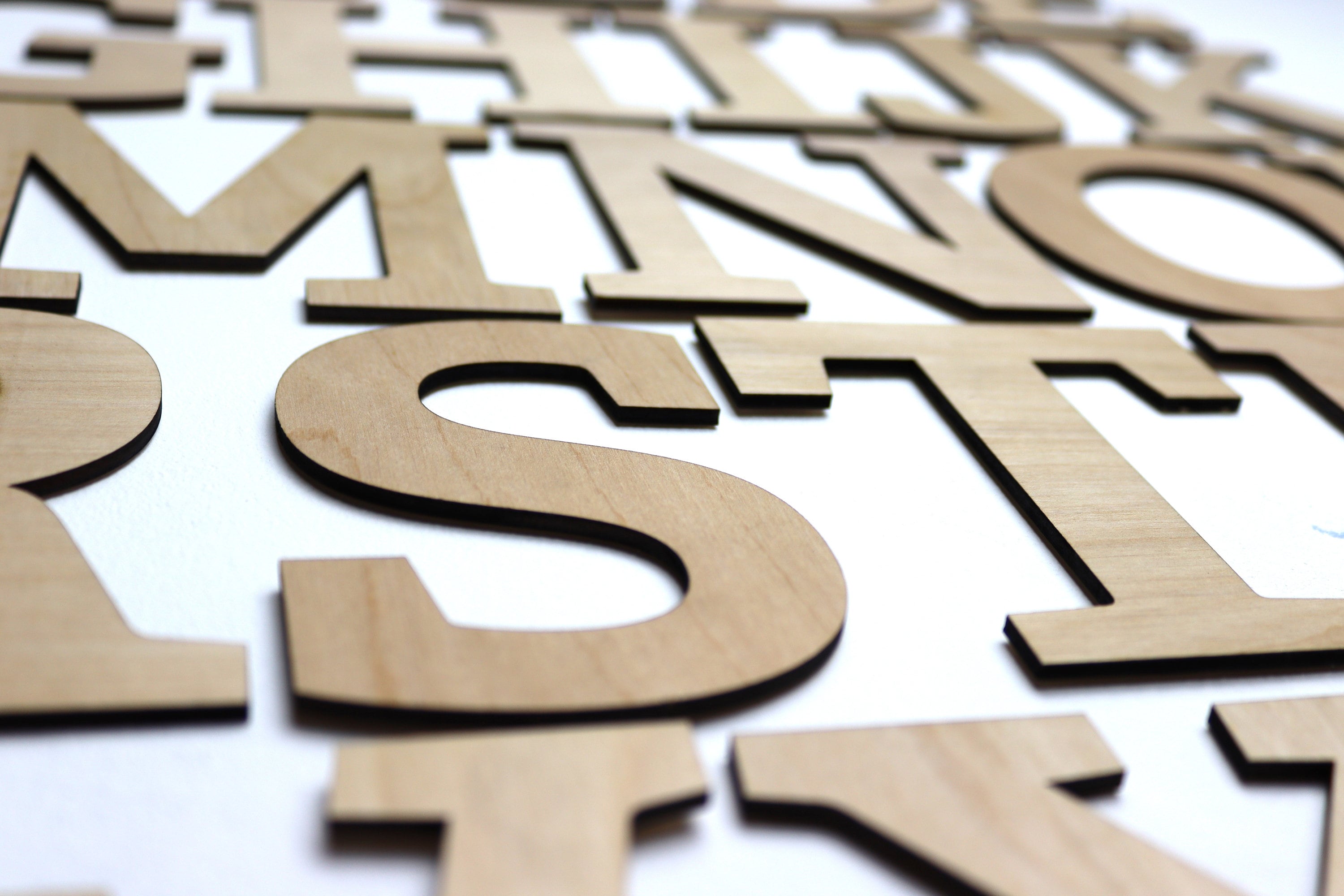 Wooden Alphabet 8cm Tall, Individual Letters Available - Etsy