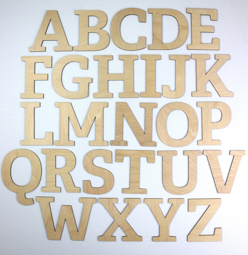Wooden Alphabet 10cm Tall, Individual Letters Available - Etsy