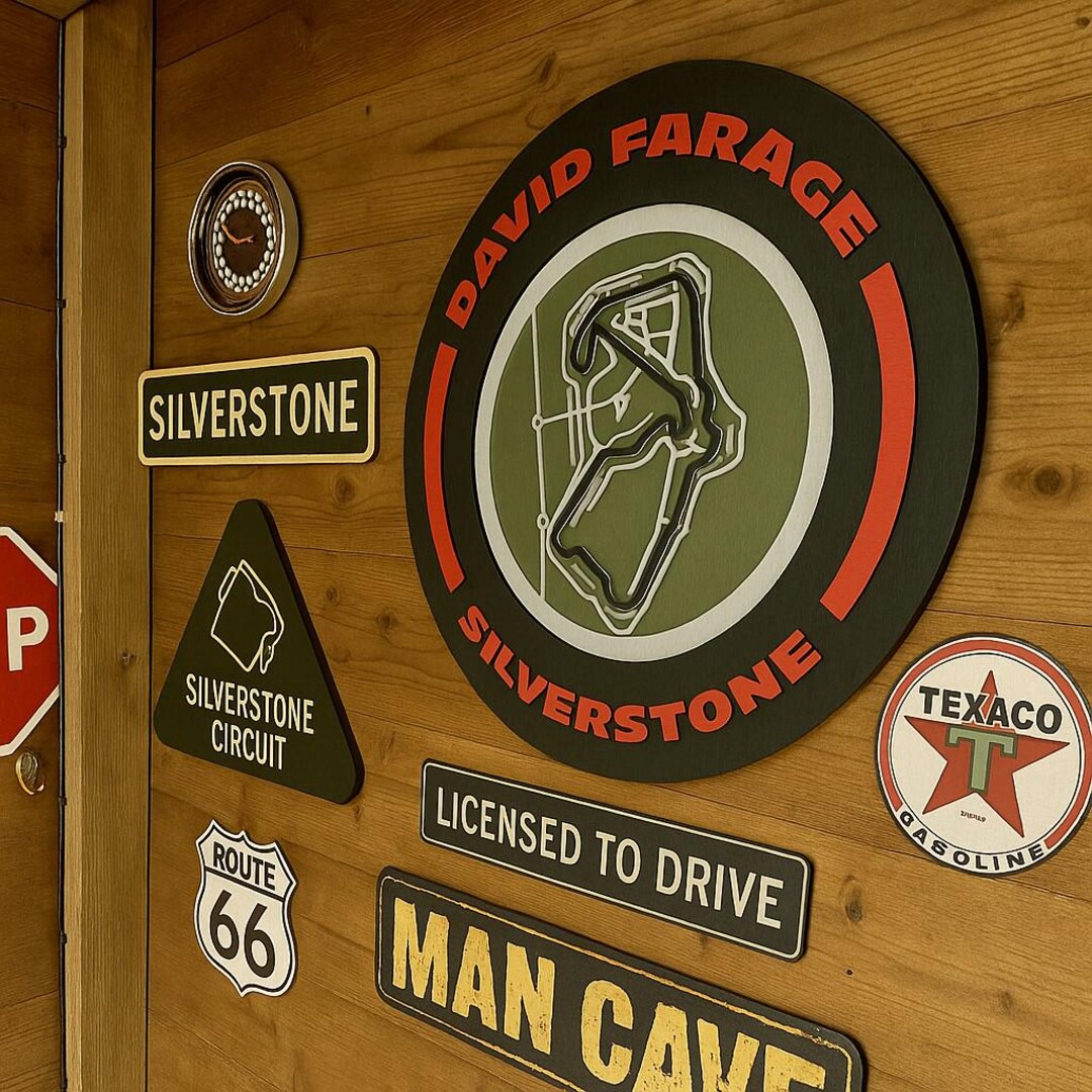 Personalised F1 Sign - Silverstone 45cm - Etsy