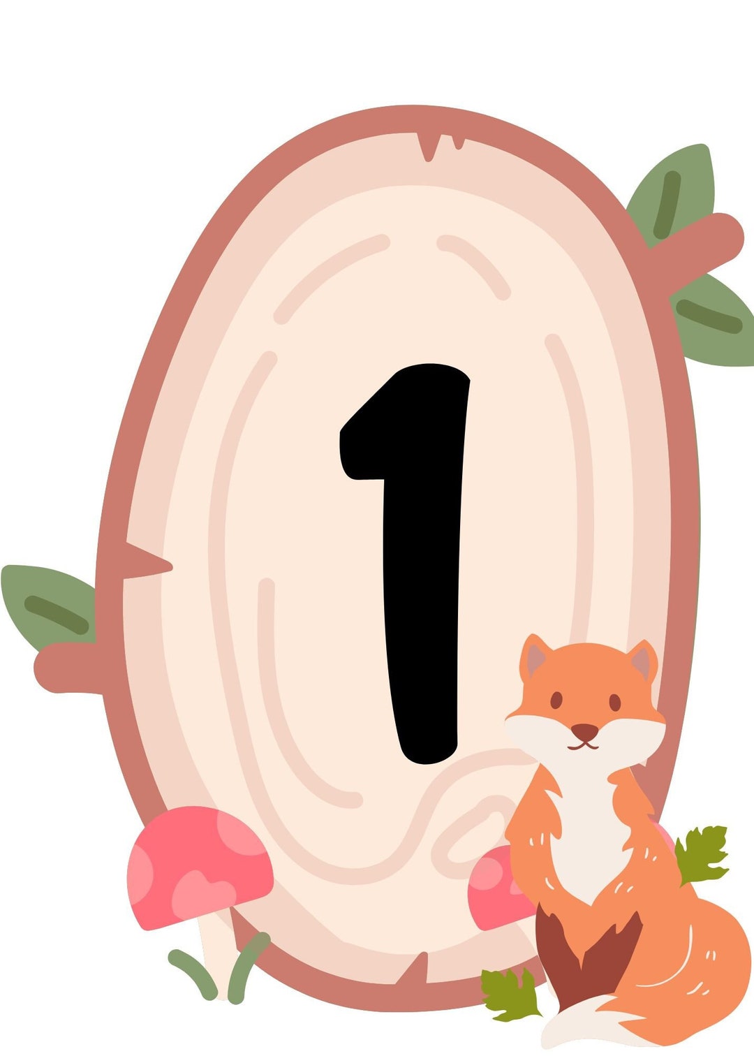 Printable Woodland Creature Table Numbers Baby Shower Table Numbers ...